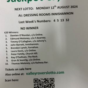 Rebel Óg Fixtures For This Week – Valley Rovers GAA